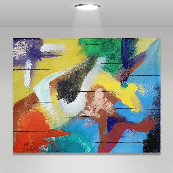 Hand Crafted | Art | Original Abstract Art Canvas Painting Signed Decor ...